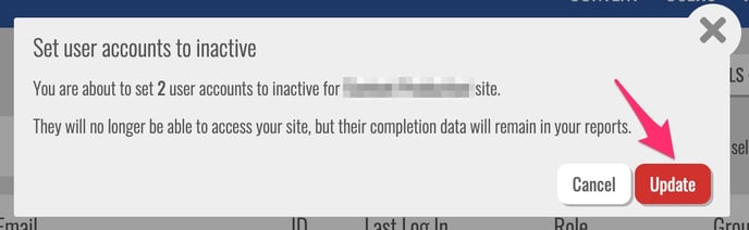 How to delete a user or make a user inactive